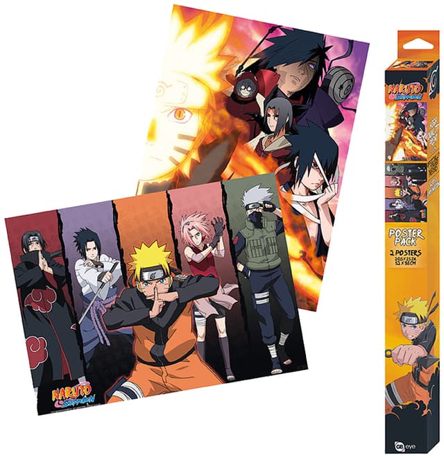 GB eye Naruto Shippuden grupper två affischer - Elgiganten - Elgiganten