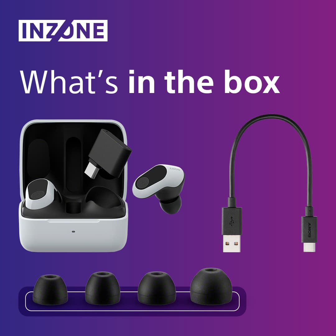 Sony Inzone Buds in ear-hörlurar (vita) - Elgiganten - Elgiganten