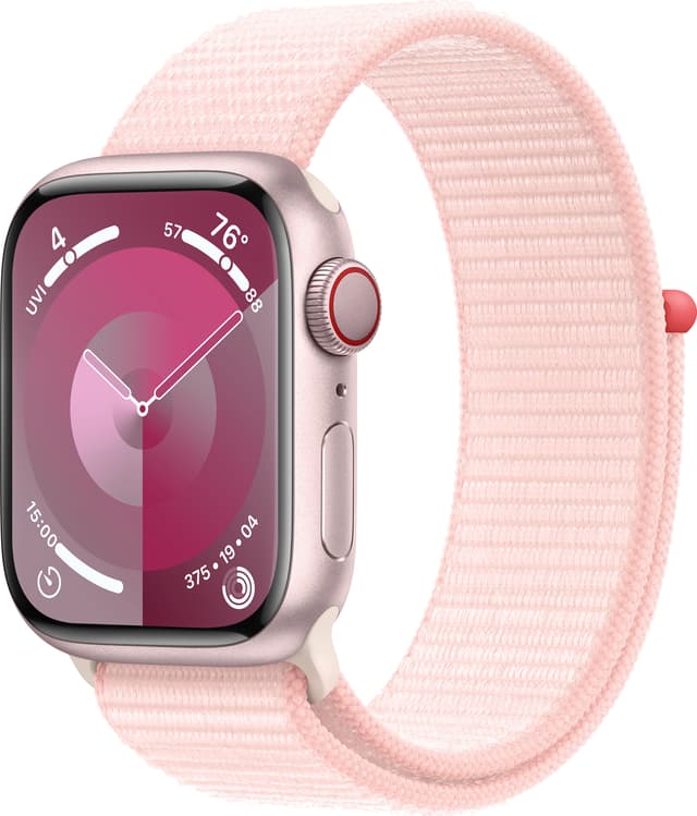 Apple Watch S9 41mm GPS+CEL (Pink Alu/Light Pink Sports-loop) | Elgiganten