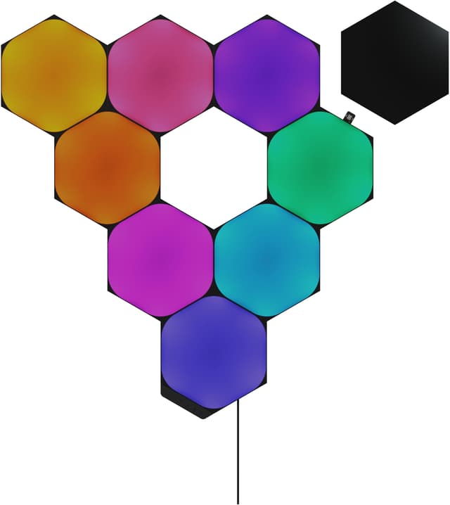 Nanoleaf Shapes Ultra Black Hexagon startersæt (9 paneler) | Elgiganten ...