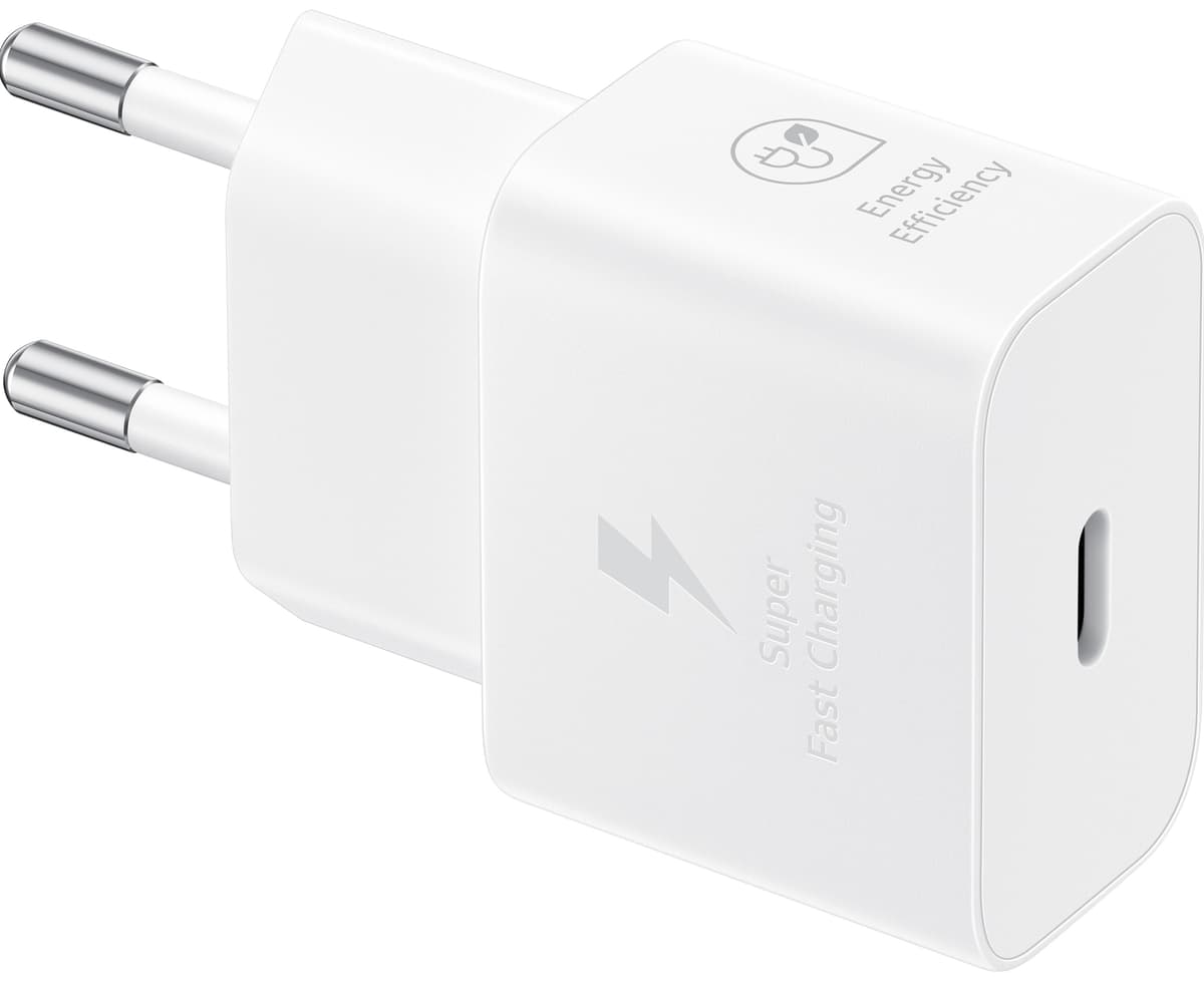 Samsung USB-C 25W vegglader med ladeledning (hvit) - Elkjøp | Elkjøp