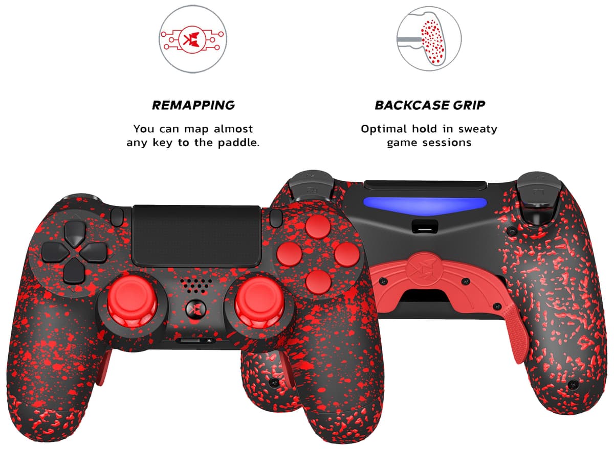 King PS4 trådløs kontroller (nebula red) - Elkjøp | Elkjøp