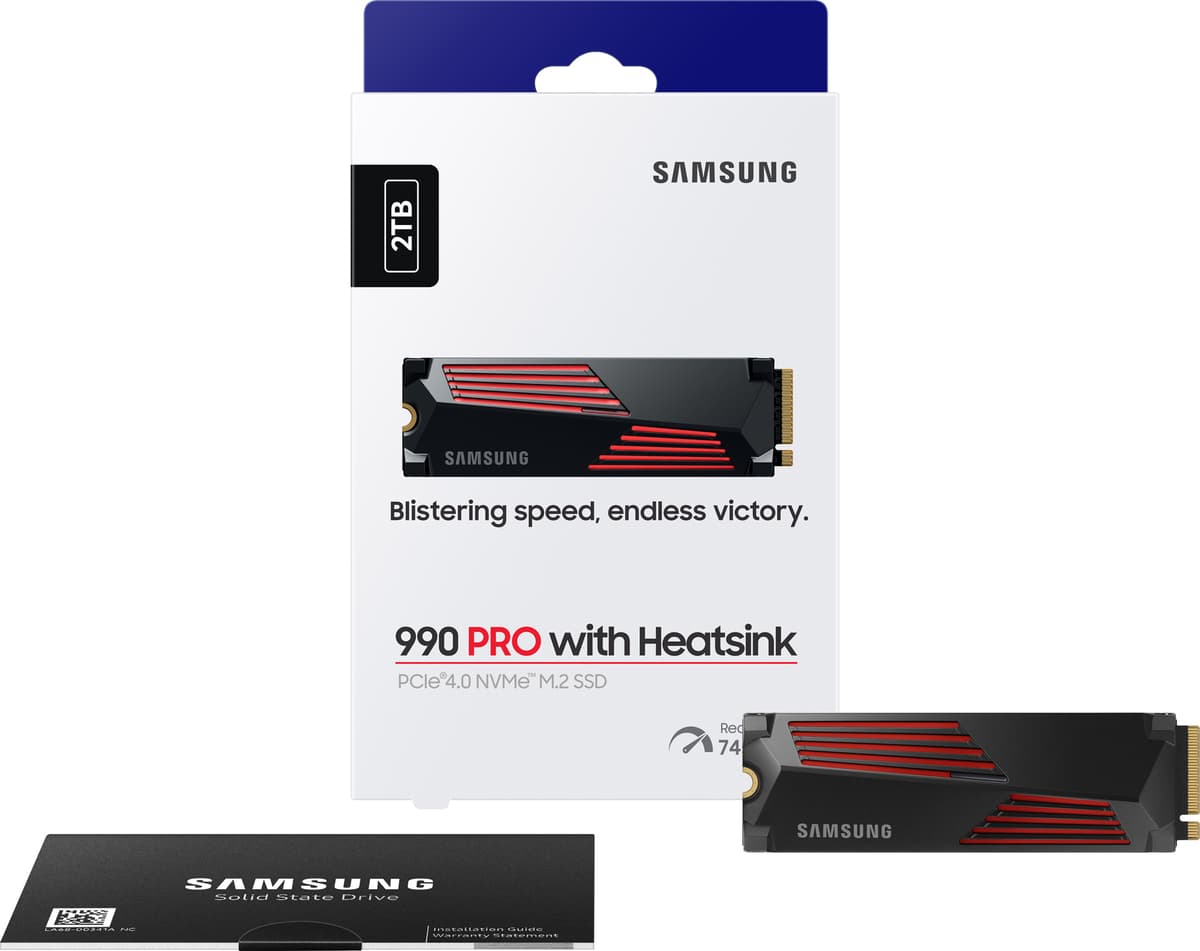 Samsung 990 Pro Heatsink 2TB intern SSD for PS5 - Elkjøp