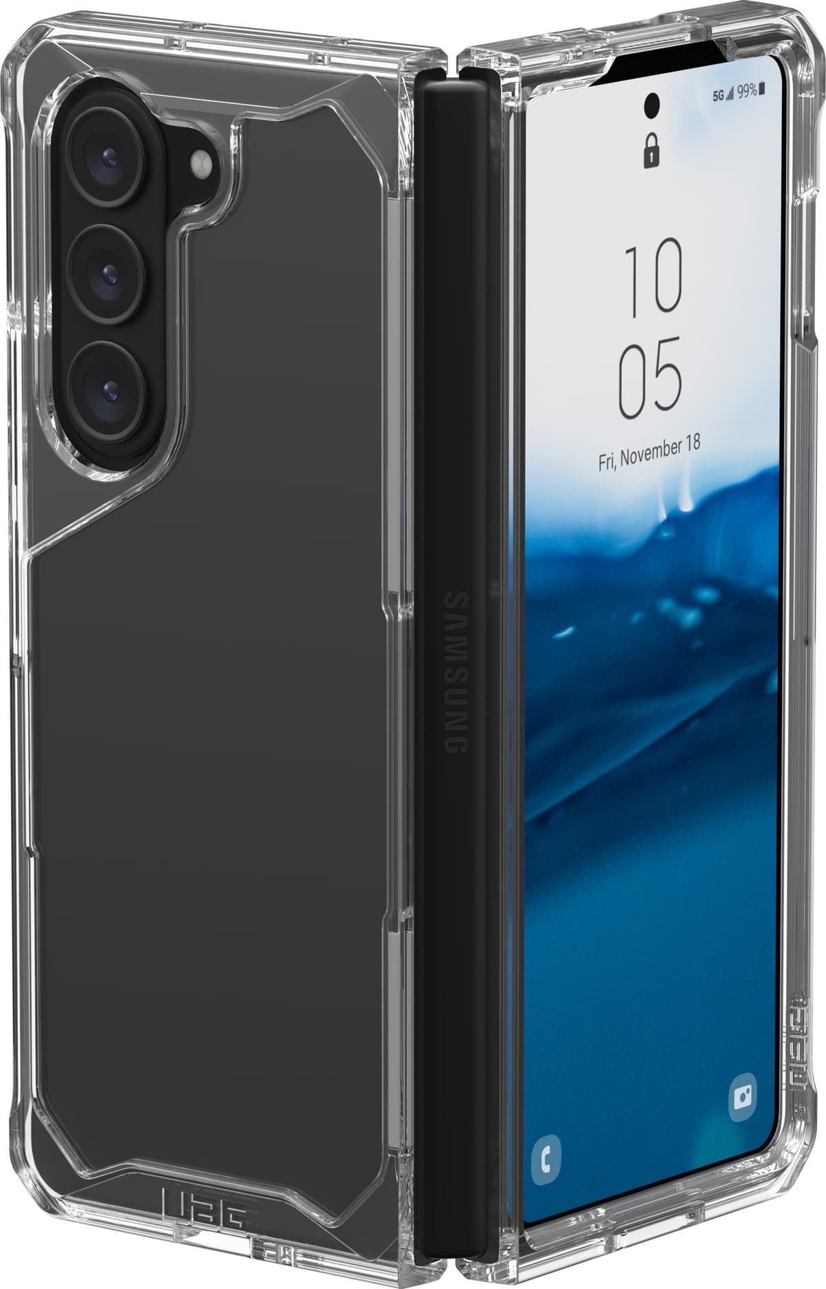 UAG Plyo Samsung Galaxy Z Fold 5 fodral (genomskinligt) - Elgiganten ...