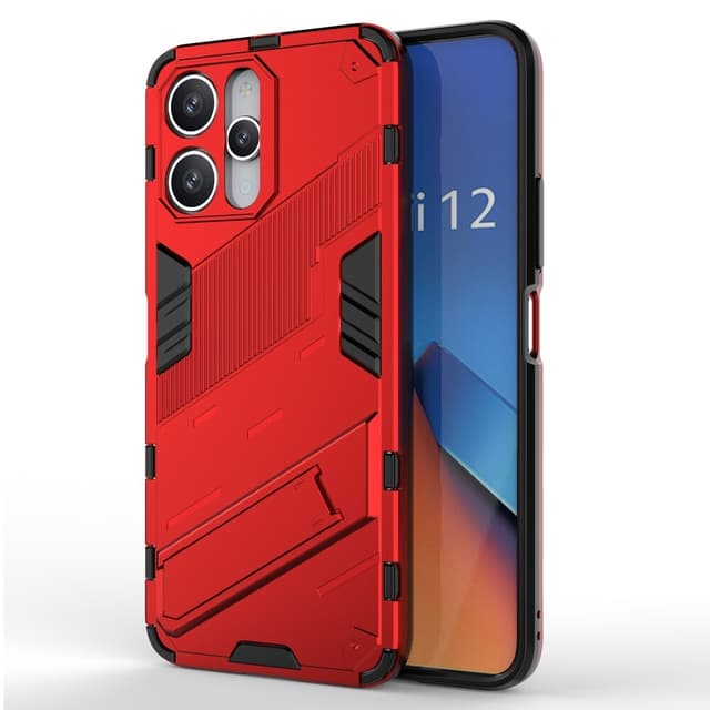 SKALO Xiaomi Redmi 12 4G/5G Armor Hybrid BIBERCAS Skal - Röd - Elgiganten