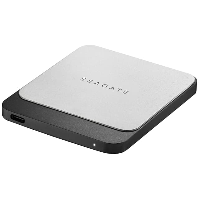Seagate Fast bærbar SSD-lagring 250 GB (sort/sølv) - Elkjøp