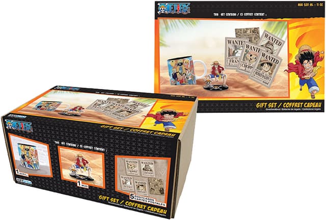 ABYstyle One Piece Luffy krus med akryl-figur og postkort samlepakke ...