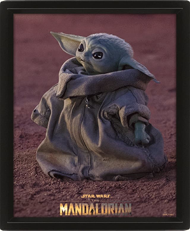 STAR WARS: THE MANDALORIAN (GROGU) linsformad affisch i 3D - Elgiganten