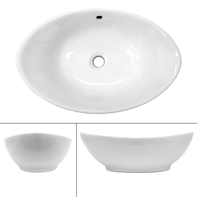 Keramik vask forfængelighed bordplade vask håndvask 590 x 390 mm ...