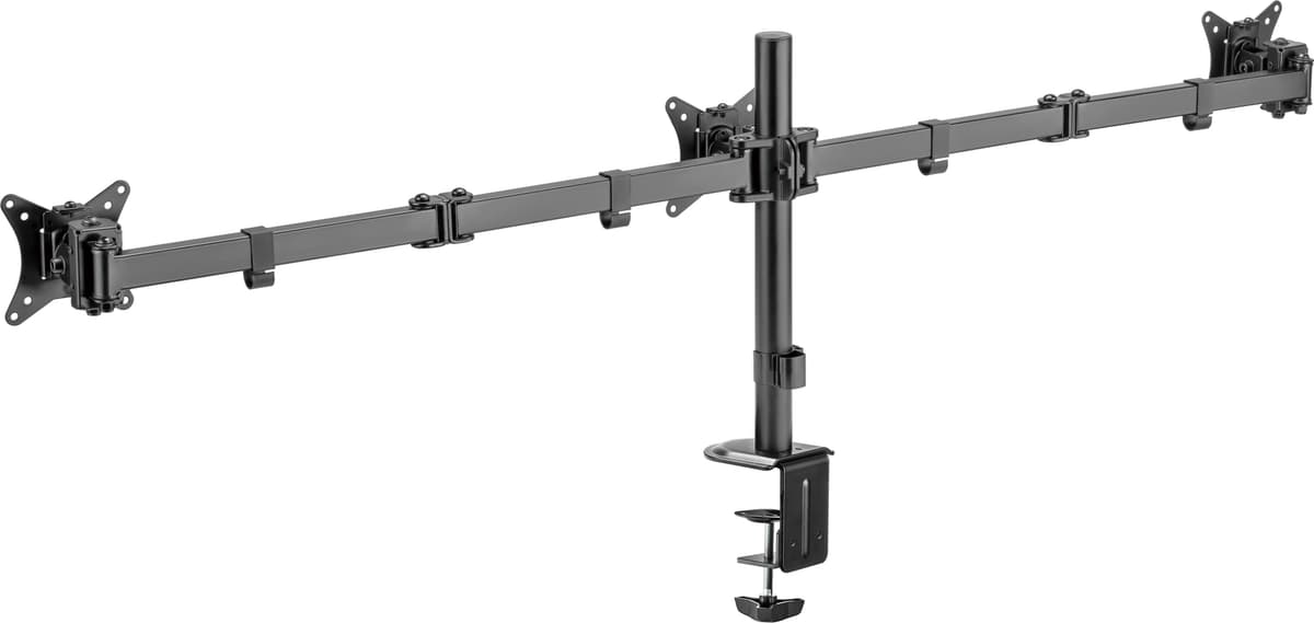 Essentials Tripple Static monitorarm (svart) - Elgiganten - Elgiganten