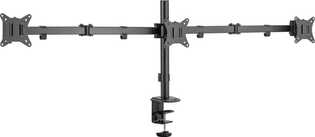Essentials Tripple Static monitorarm (svart) - Elgiganten - Elgiganten