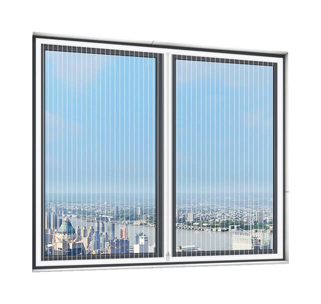 Vindusskjerm myggnett vindu mesh vindu med glidelås Hvit 150x130 cm ...