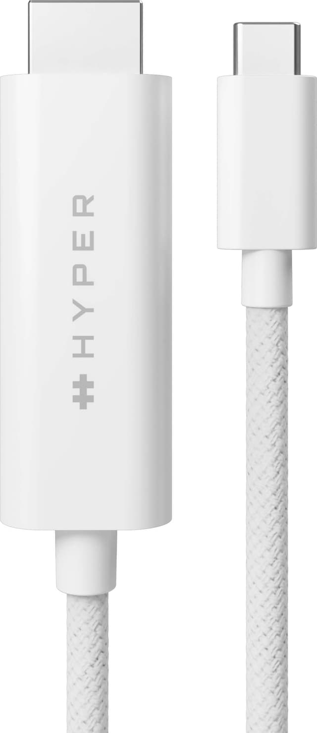 Hyper HyperDrive HDMI till USB-C-kabel 2,5 m (vit) - Elgiganten ...