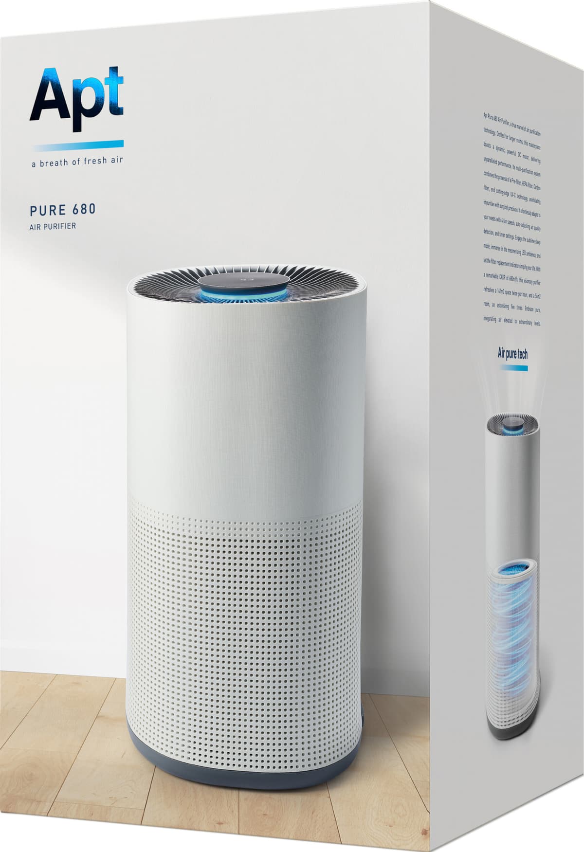 Apt luftrenser 680 (kald grå) - Elkjøp | Elkjøp