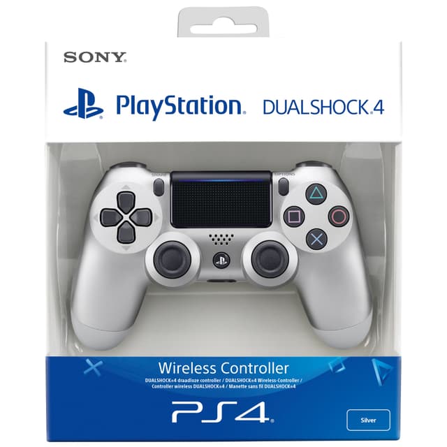 PS4 DualShock 4 trådløs controller - mat sølv | Elgiganten | Elgiganten