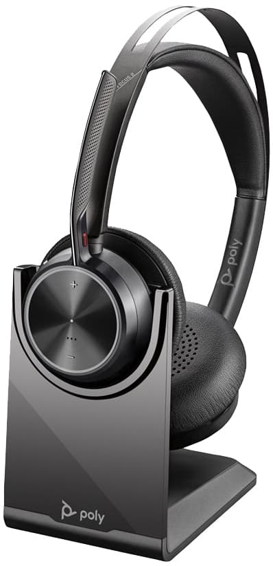 HP Poly Voyager Focus 2 høretelefoner USB-C med opladningsstation ...