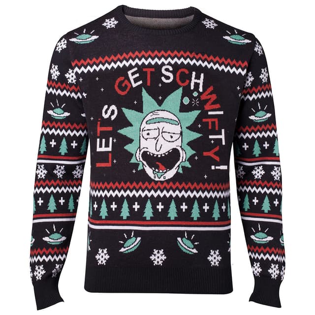 Rick and Morty - Get Schwifty Christmas neulepaita (M) - Gigantti