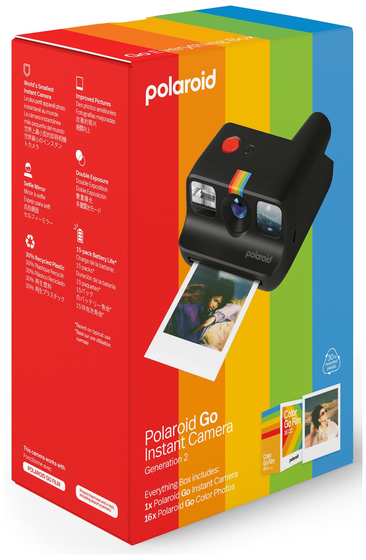 Polaroid Go Gen 2 analog kamera startsett (sort) - Elkjøp