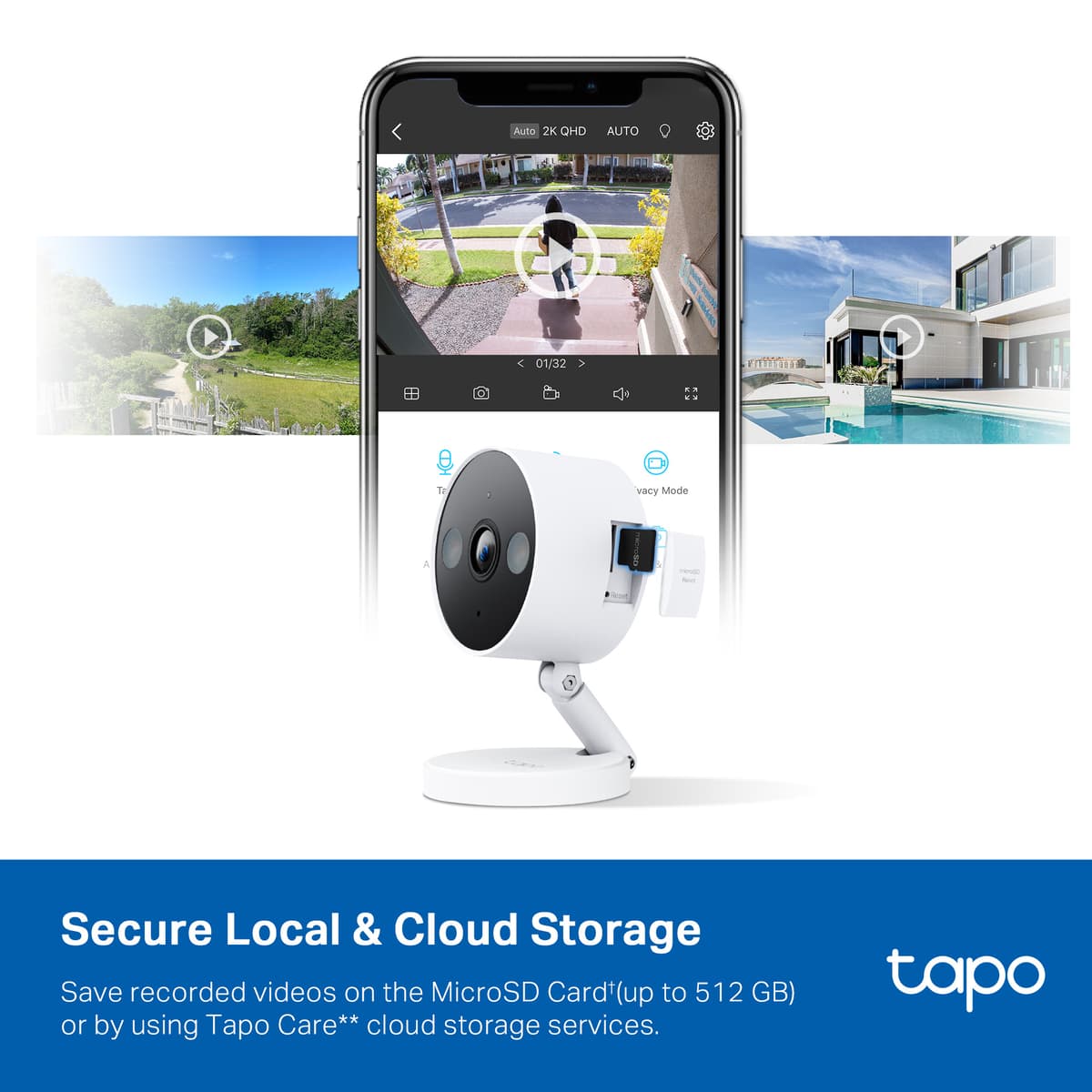 TP-Link Tapo C120 WiFi utendørs sikkerhetskamera - Elkjøp | Elkjøp