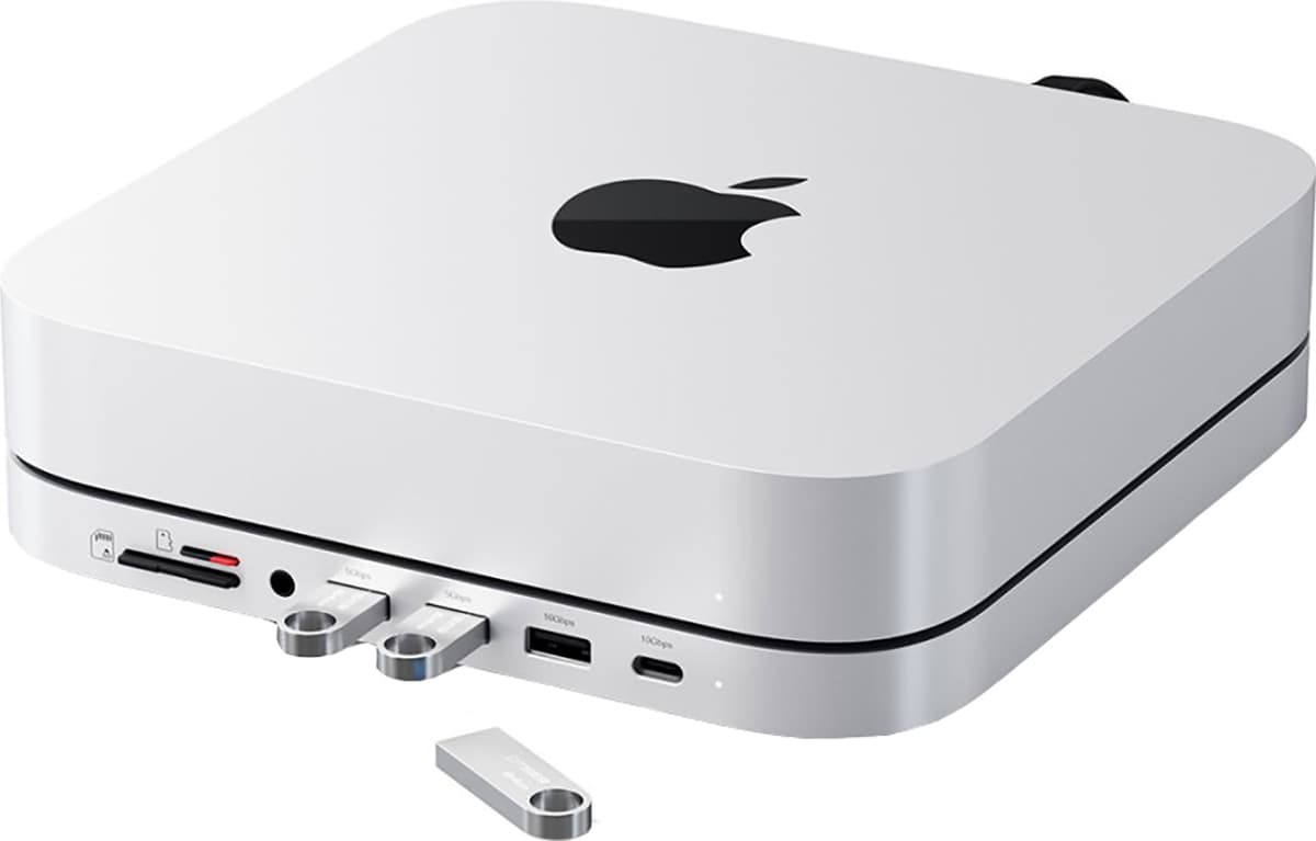 Satechi Mac mini/Studio dokkingstasjon (sølv) - Elkjøp