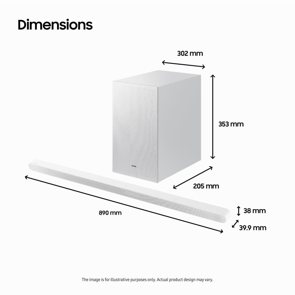 Samsung 3.1ch HW-S711D soundbar (vit) - Elgiganten