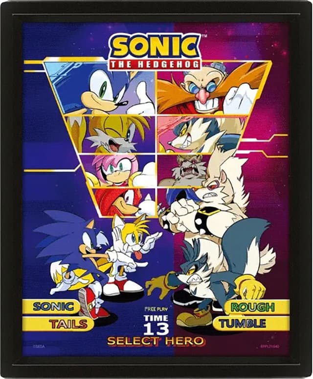 Pan Vision Sonic the Hedgehog 3D juliste (Fighter) - Gigantti