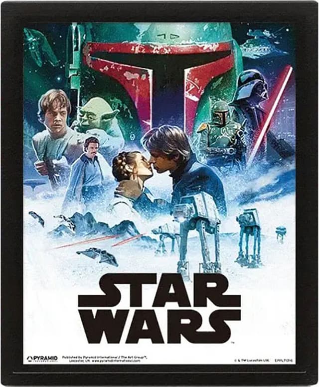 Pan Vision Star Wars 3D juliste (Episode IV & V) - Gigantti verkkokauppa
