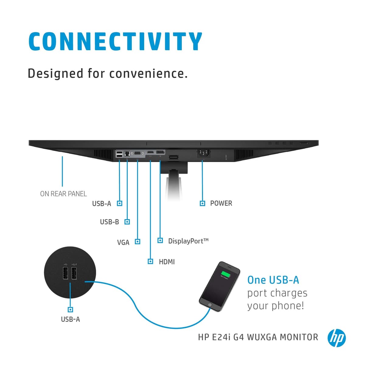 HP EliteDisplay E24i G4 24" skjerm (sort) - Elkjøp