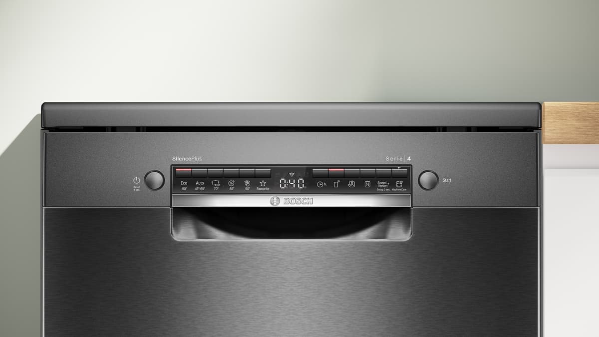 Bosch Serie 4 Fristående Diskmaskin SMS4EMC06E (black inox) - Elgiganten - Elgiganten