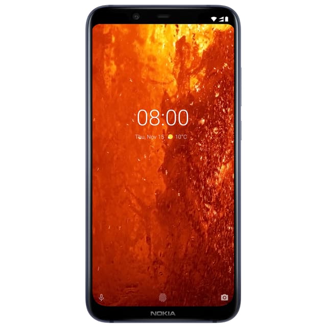 Nokia 8.1 smarttelefon (blå/sølv) - Elkjøp