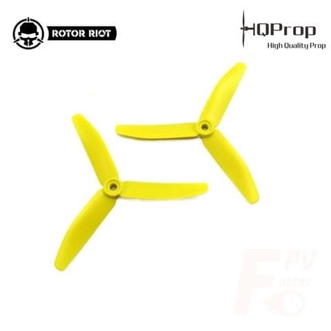 Hq triple prop 5x4x3 rotor riot yellow (1cw+1ccw) - Elkjøp | Elkjøp