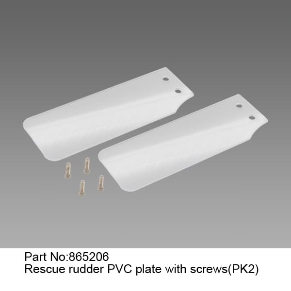 JW865206 Rescue rudder pvc plate with screws(PK2) - Elkjøp