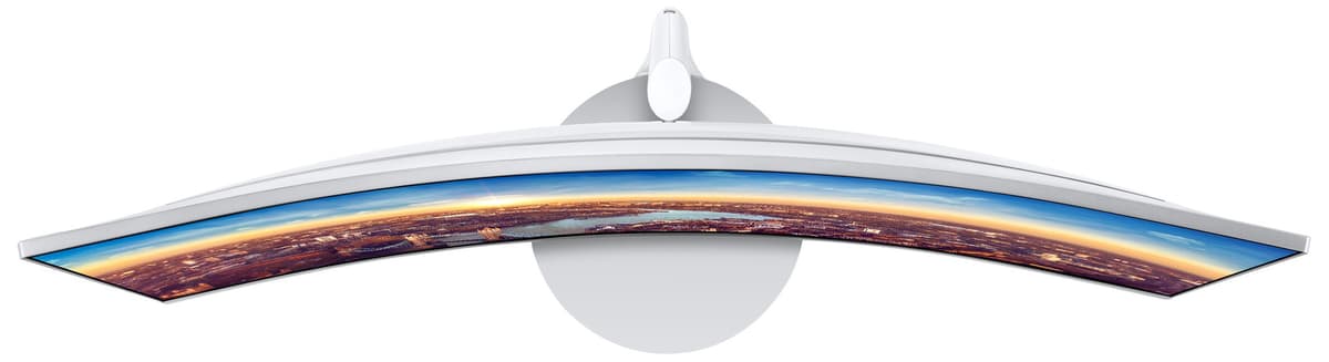 Samsung Curved C34J791 34" skjerm (sølv/hvit) - Elkjøp