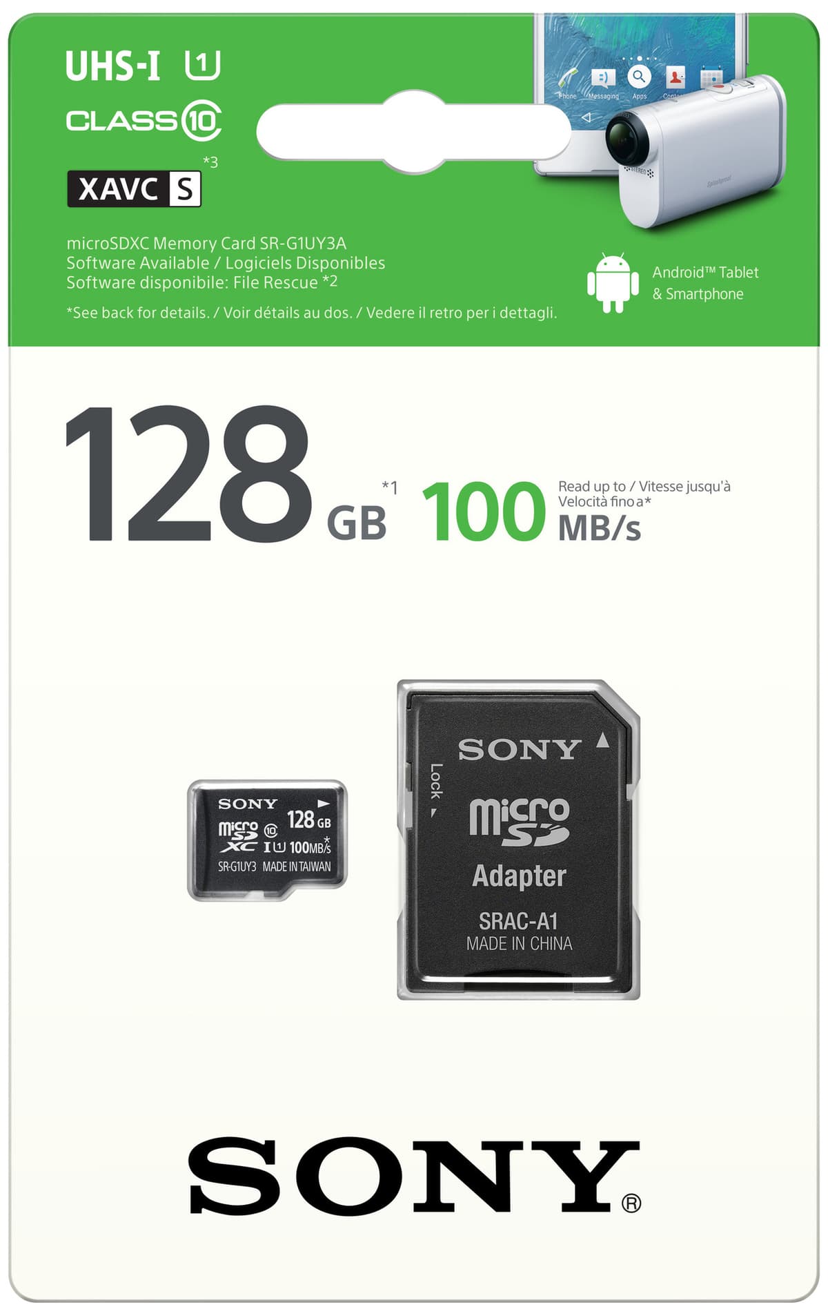 Sony Micro SD minnekort 128 GB + adapter - Elkjøp | Elkjøp