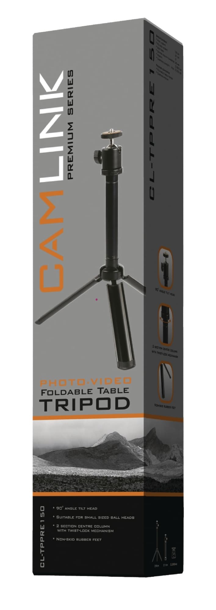 Mini trefod, 39 cm. max 2 kg. sort - Elkjøp