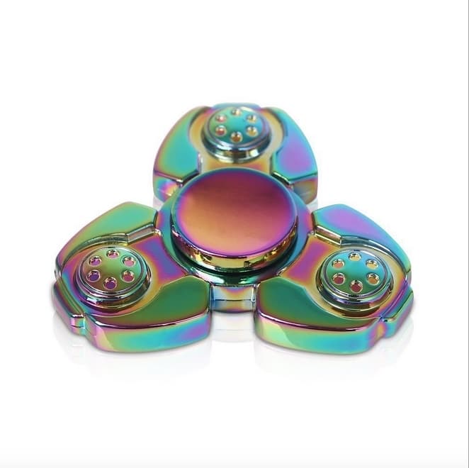Fidget Spinner - Metal Rainbow Triangle - Elkjøp