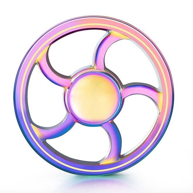 Fidget Spinner - Metal Rainbow Wheel - Elkjøp