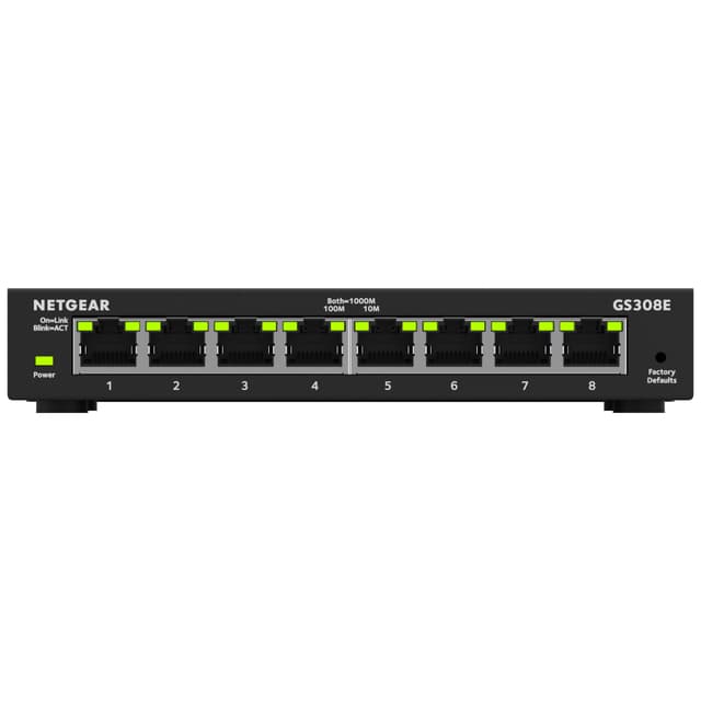 Netgear GS308E smartstyrt 8-ports gigabit-switch - Elkjøp