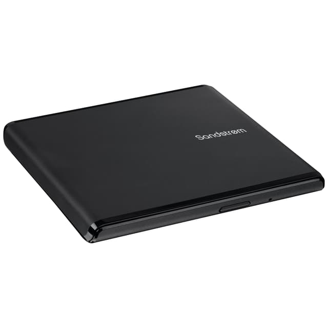 Sandstrom USB Slim ulkoinen DVD/CD asema (musta) - Gigantti