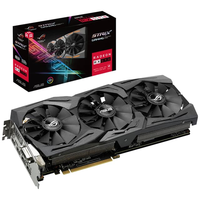 Asus ROG Strix RX 590 grafikkort 8G - Elkjøp | Elkjøp
