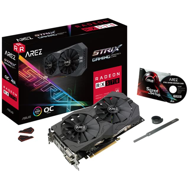 Asus AREZ Strix RX 570 OC grafikkort 4G - Elkjøp | Elkjøp