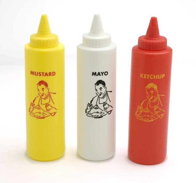 Condiment Bottle Set / 14oz - Ketchup, Mayo, Mustard - 14 oz | Elgiganten