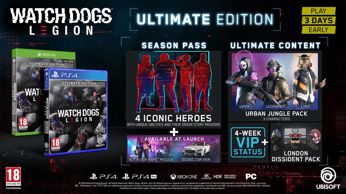 Watch Dogs: Legion - Ultimate Edition (PS4) - Elkjøp