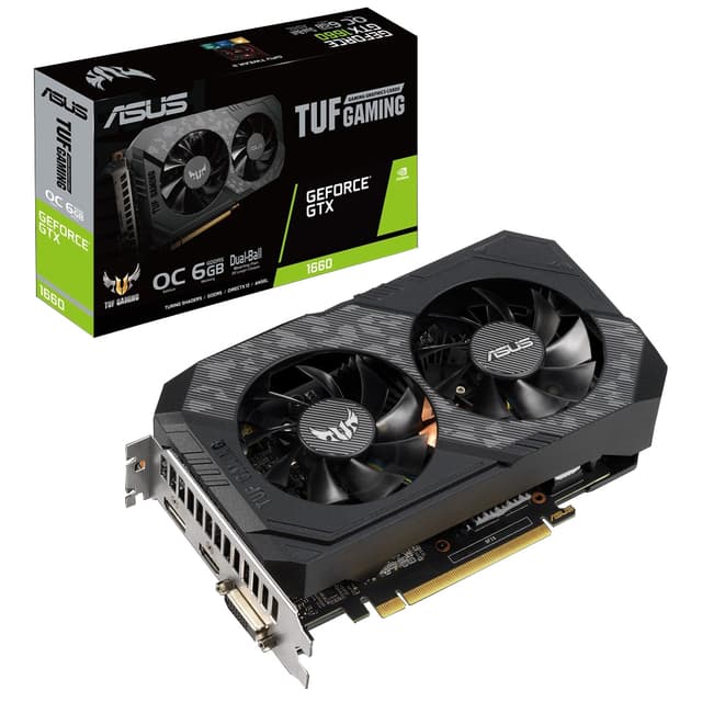 Asus GeForce Dual GTX 1660 TUF OC grafikkort 6G | Elgiganten