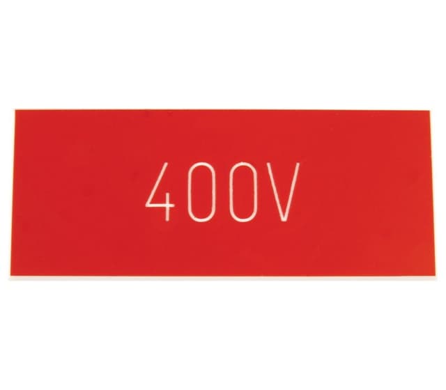 Merkeskilt Selvklebende 400V TN Rødt - Elkjøp | Elkjøp