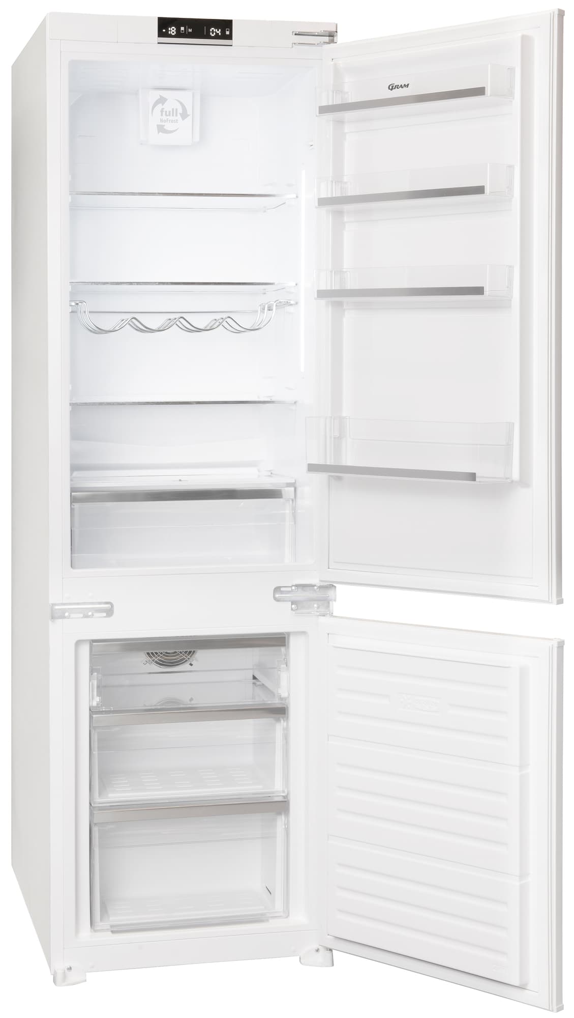 Gram Fresh 4000 kjøleskap/fryser KFI401754N - Elkjøp