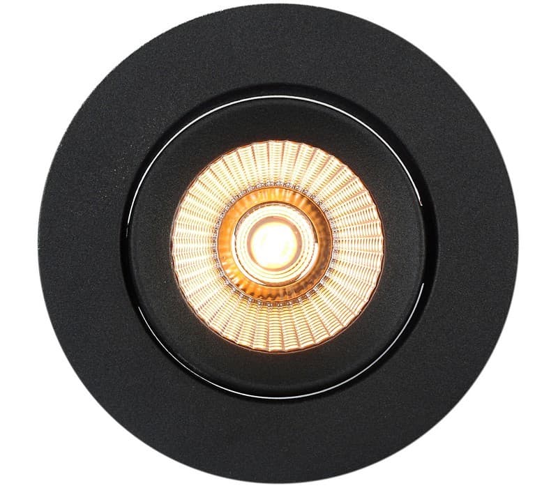 Alfa reflektor 360-tilt Downlight Warmdim 8W matt sort - Elkjøp | Elkjøp