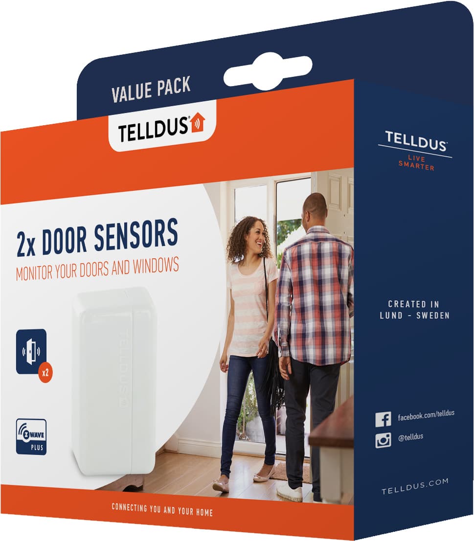 Telldus magnetisk sensor 2-pakk - Elkjøp | Elkjøp