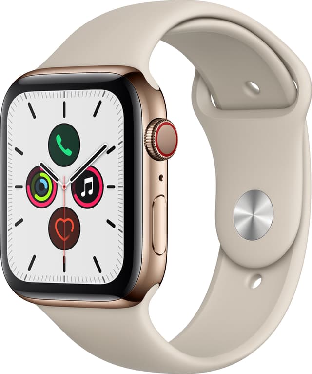 Apple Watch Series 5 44 mm (GPS + 4G) - Elkjøp