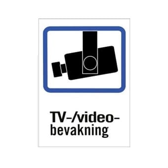 TV-overvåkningsskilt - 10-pakk - Elkjøp